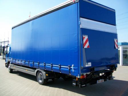 Plane + Pritsche mit Ladebordwand auf MB Ateco 1222